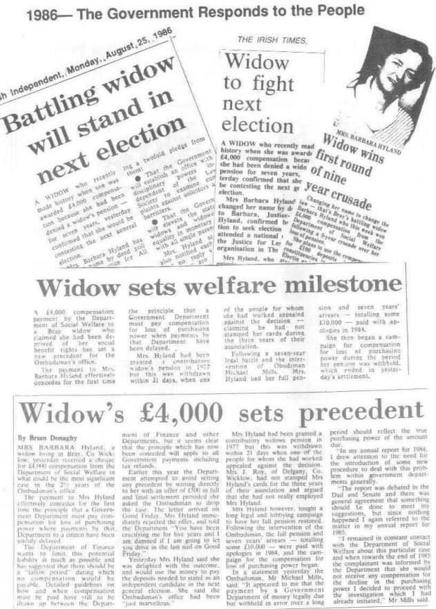 Leaflet from Barbara Hyland- NLJAG /Independent -1989 General Election ...