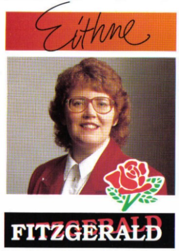 Eithne Fitzgerald -Labour Party -Dublin South 1992 General Election ...