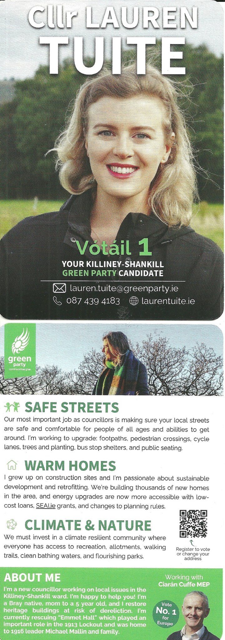 Leaflet from Lauren Tuite – Green Party – Killiney Shankill – 2024 ...
